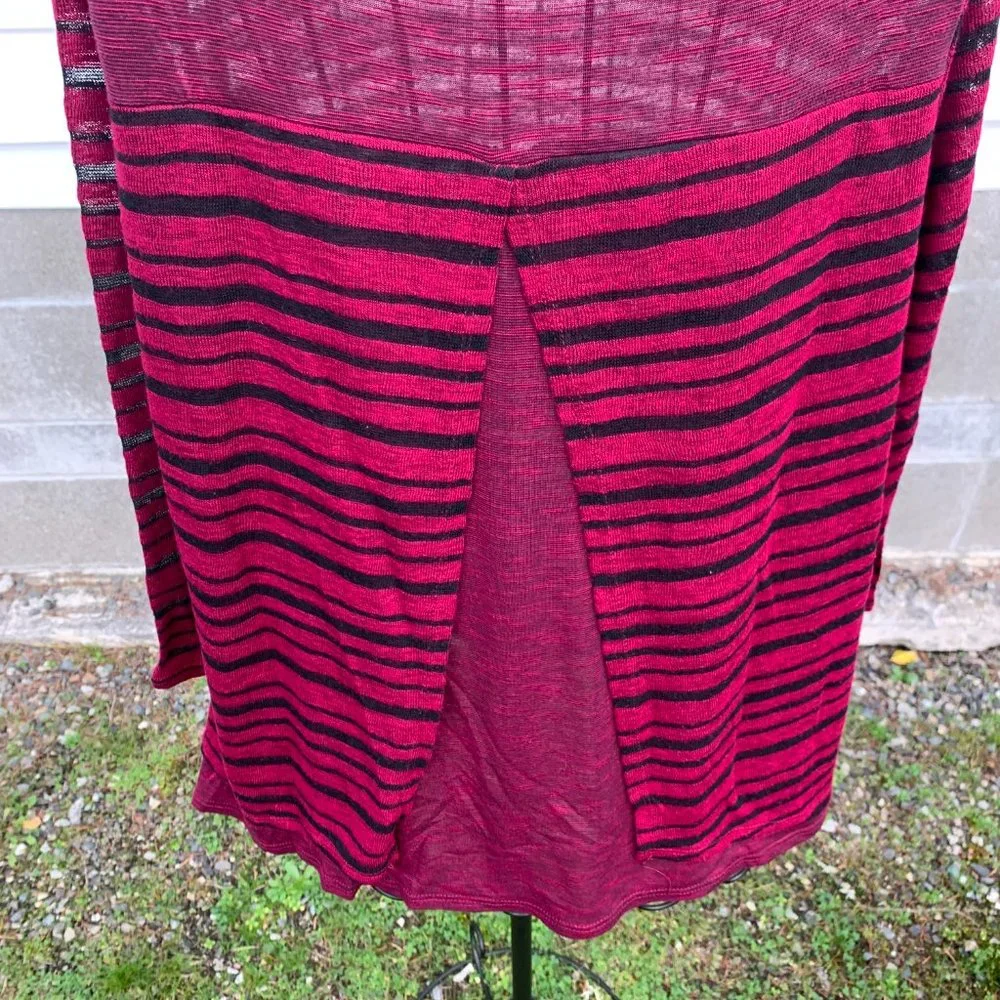 Forever 21 | Tops | Forever 2 Plus Ladies Xl Burgandy Black Striped ...